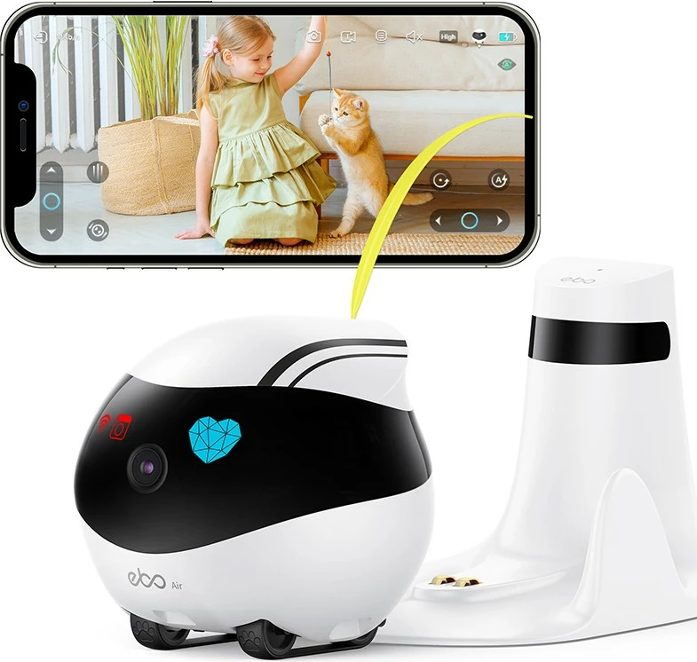 Robot për kafshë Enabot EBO Air, kamerë 1080p | foleja.al