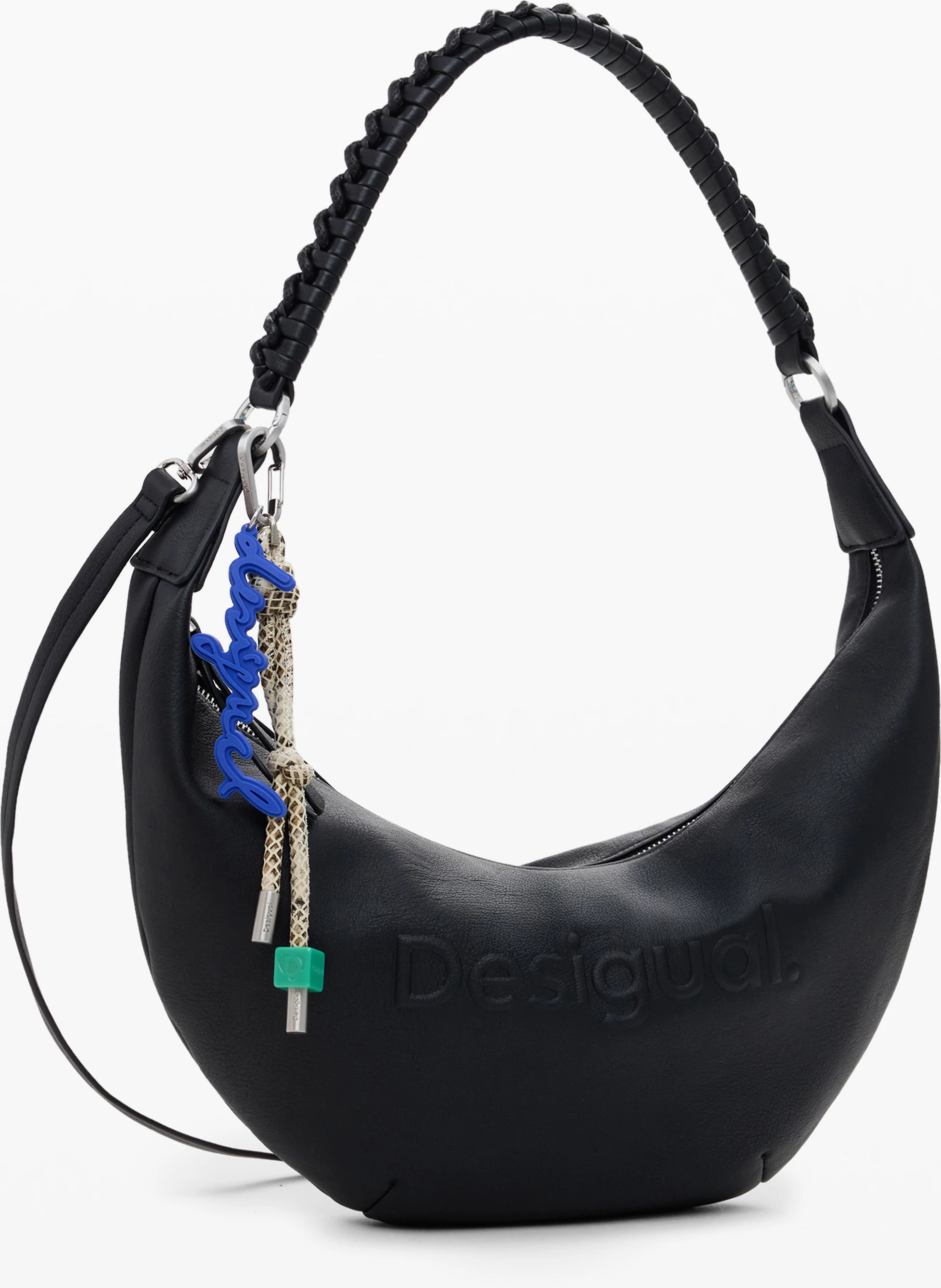 Çantë për femra DESIGUAL Half Logo Zante, e zezë | foleja.al